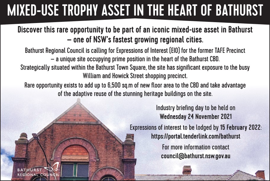 EOI for former TAFE Precinct Released - Bathurst Live Invest